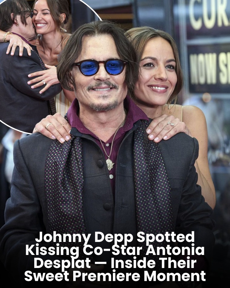 Johnny Depp Shares Warm Moment with Antonia Desplat at Premiere of Modi ...